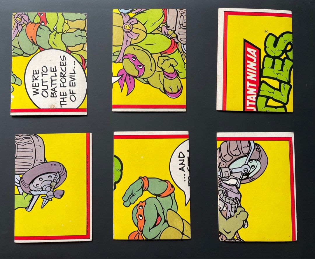 Teenage Mutant Ninja Turtles 1989 Topps Sticker Cards on Carousell