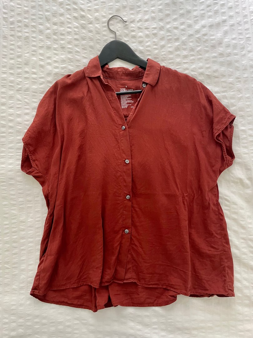 Terracotta Top, Women's Fashion, Tops, Blouses on Carousell