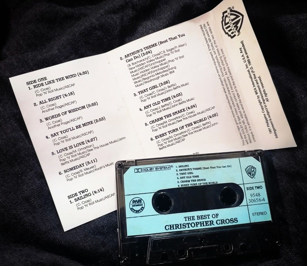 The Best of Christopher Cross Cassette Tape Original Cassette Tapes ...