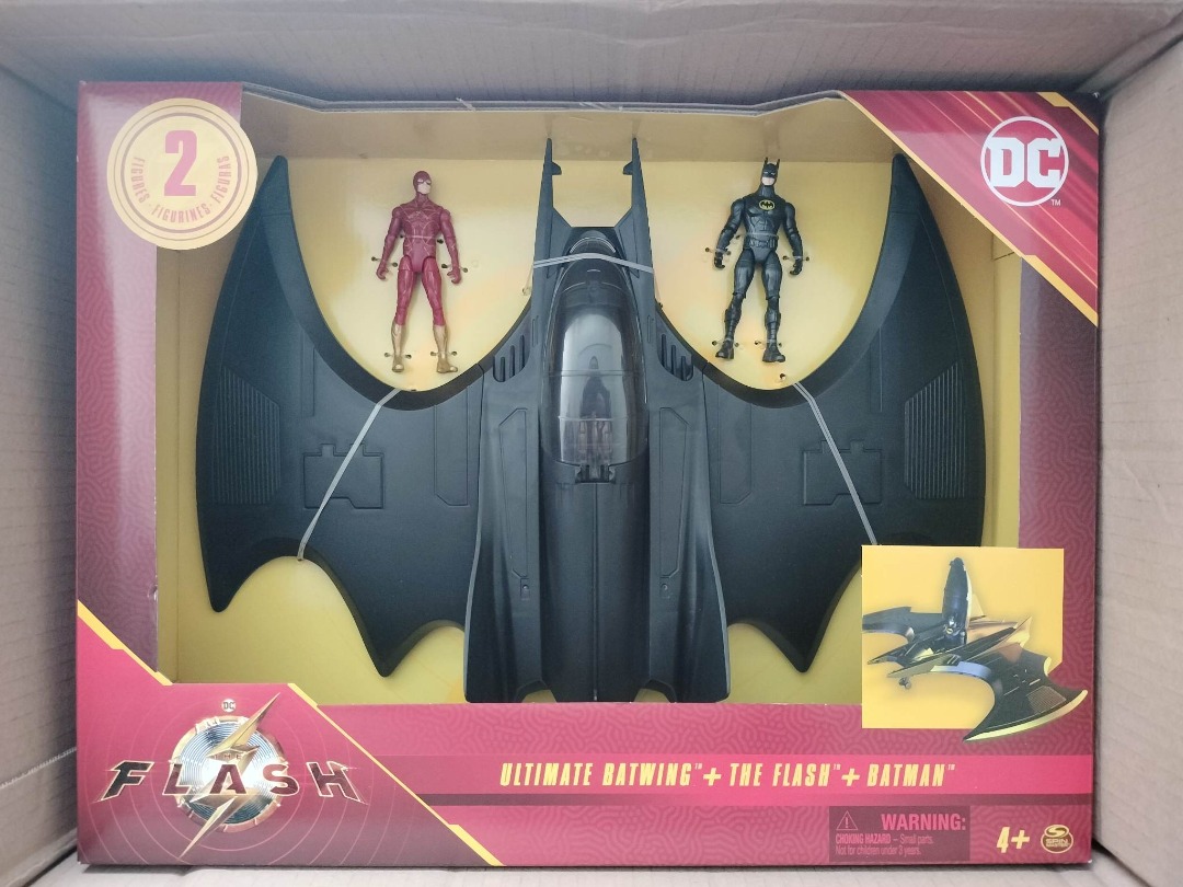 The Flash Ultimate Batwing Set The Flash and Batman 4inches Action Figures SPINMASTER - MISB on ...