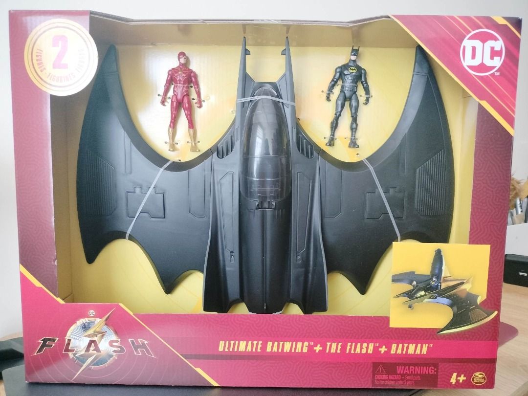 The Flash Ultimate Batwing Set The Flash and Batman 4inches Action Figures SPINMASTER - MISB on ...