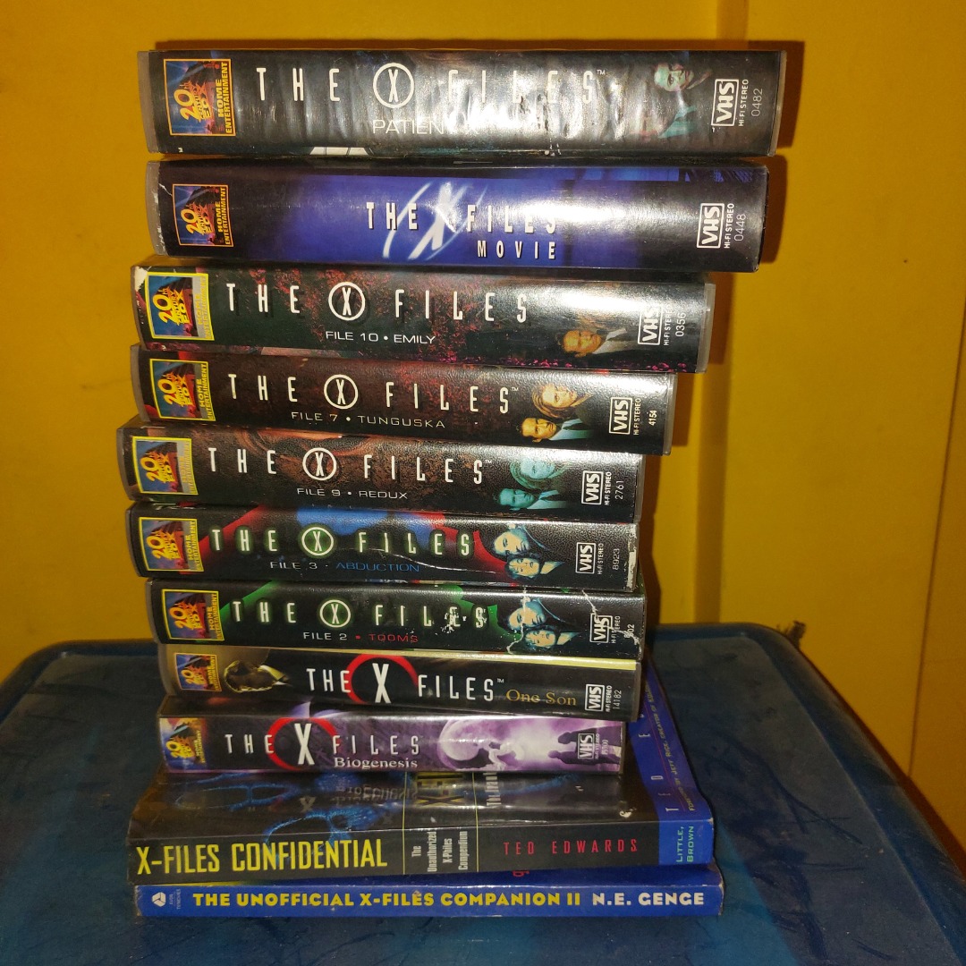 The X-Files Collectibles Set (VHS & Books) on Carousell