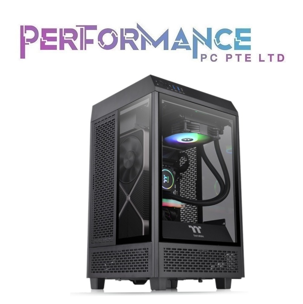 THERMALTAKE The Tower 100 Black / White Mini Chassis Desktop Casing (3 ...