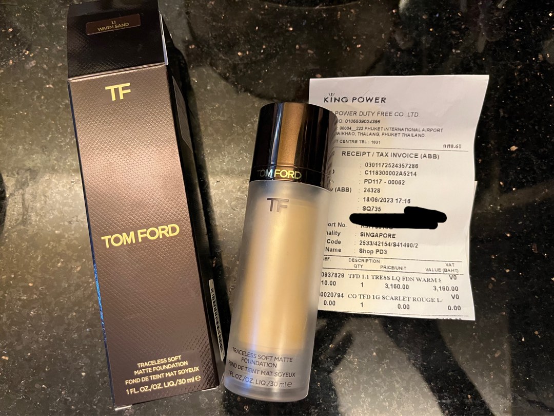 Tom Ford Traceless Soft Matte Foundation 1 1 Warm Sand Beauty