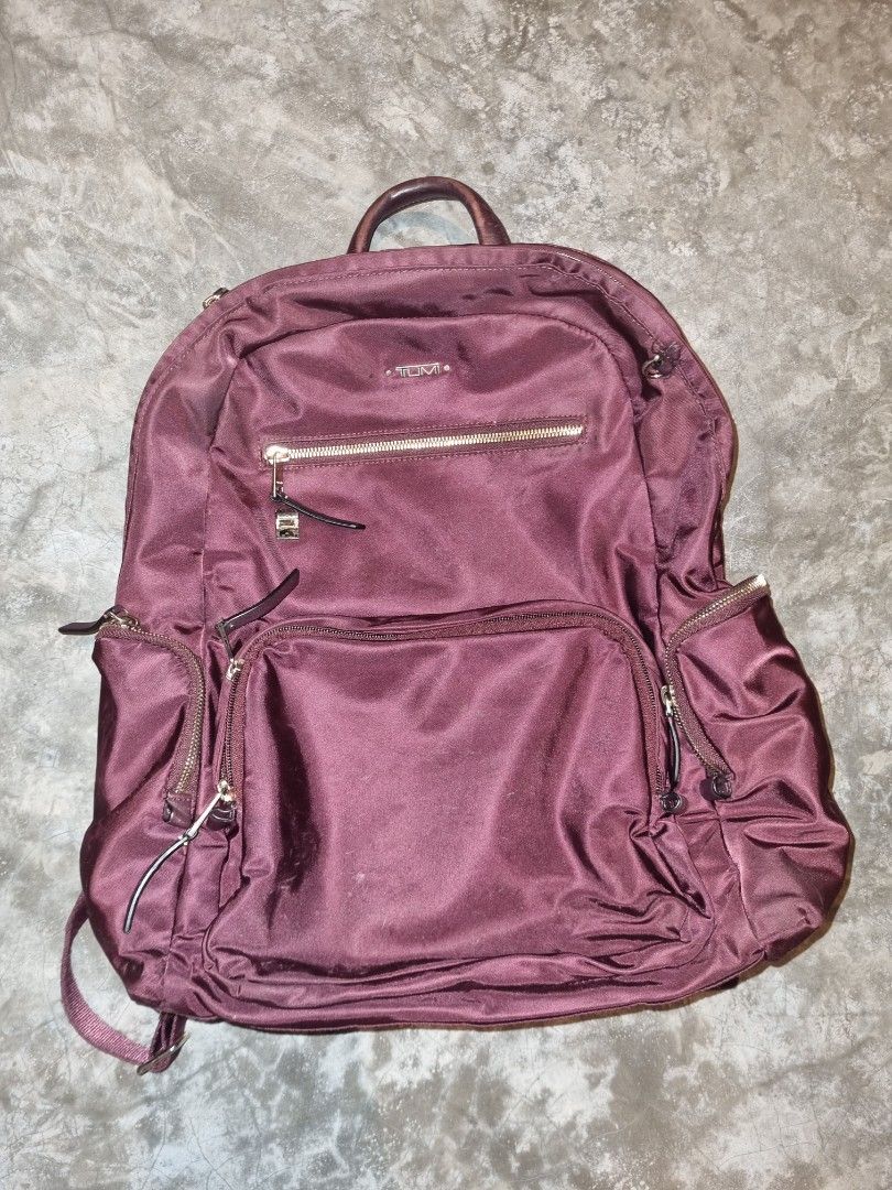 Tumi maroon backpack bag, Women's Fashion, Bags & Wallets, Backpacks on ...