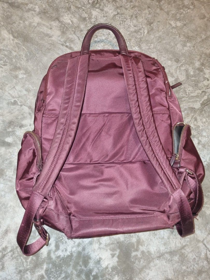 Tumi maroon backpack bag, Women's Fashion, Bags & Wallets, Backpacks on ...