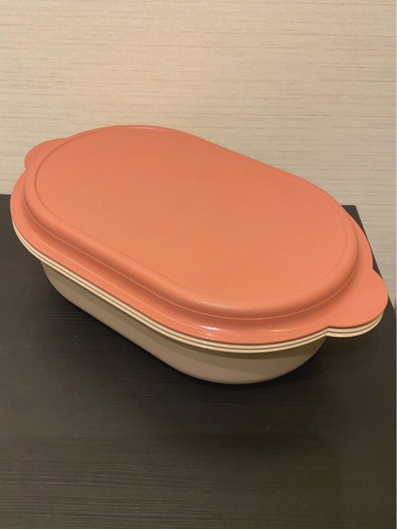 Tupperware Oval Serving Dish 2L and Strainer, Furniture & Home Living ...