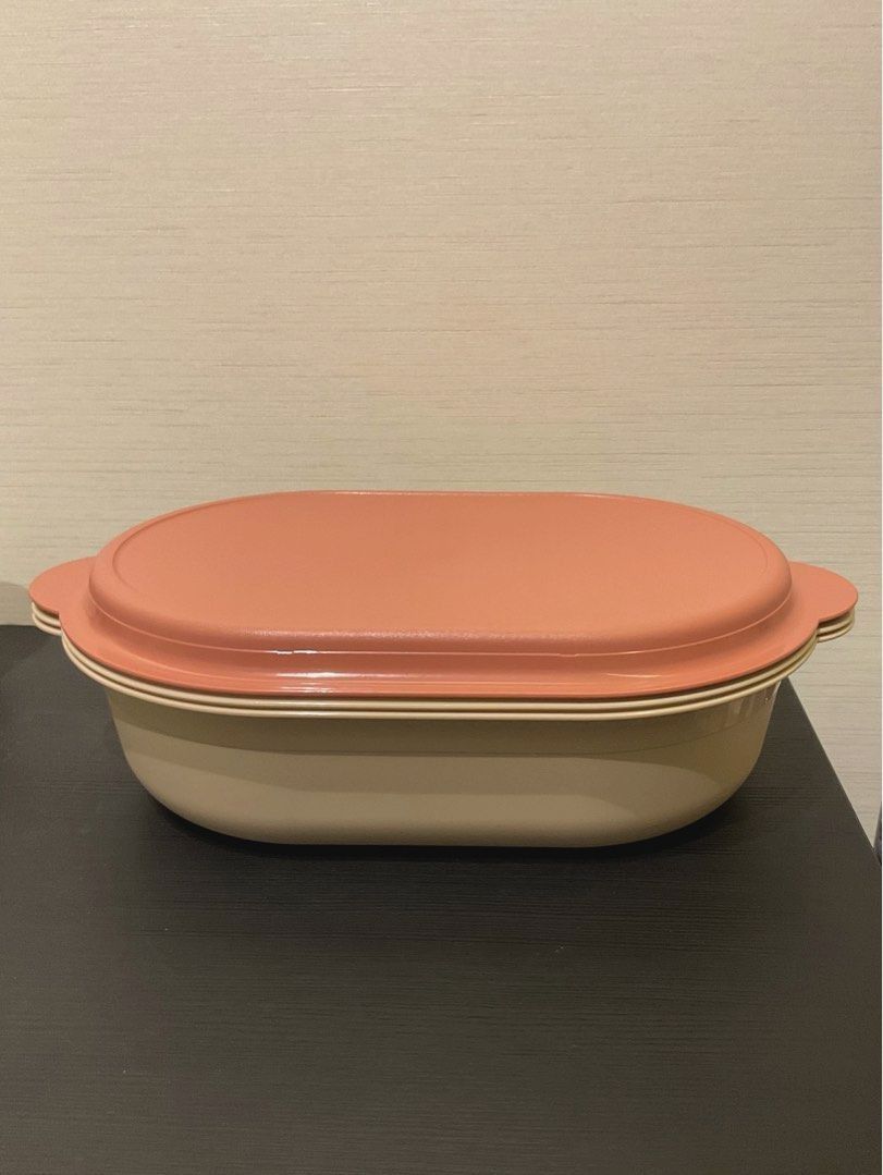 Tupperware Oval Serving Dish 2L and Strainer, Furniture & Home Living ...