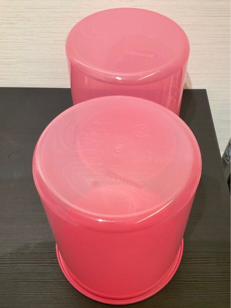 Tupperware Pink Canister, Furniture & Home Living, Kitchenware ...