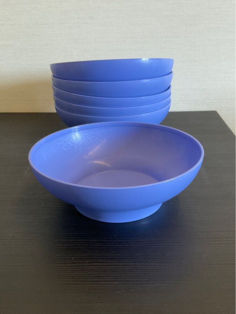 Tupperware Royal Blue Bowls, Furniture & Home Living, Kitchenware ...
