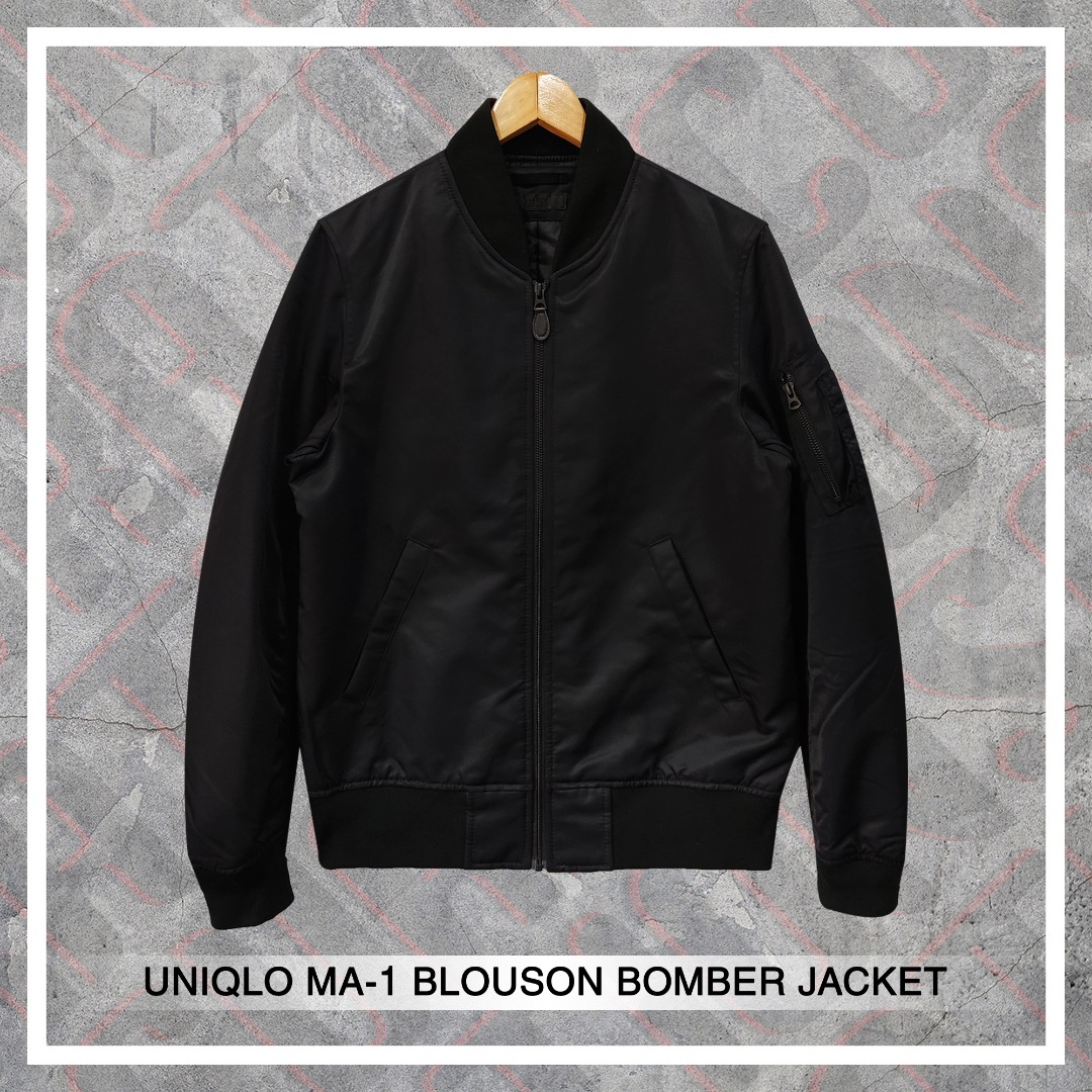 Uniqlo MA-1 Blouson Bomber Jacket on Carousell