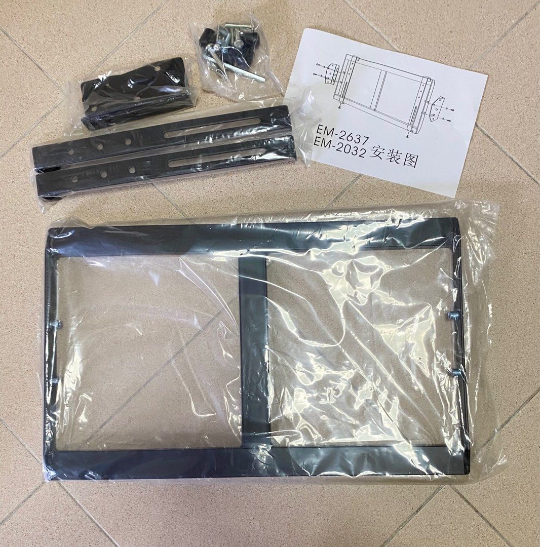 Universal Steel Wall Bracket for TV Screen Complete Set with Hardware ...