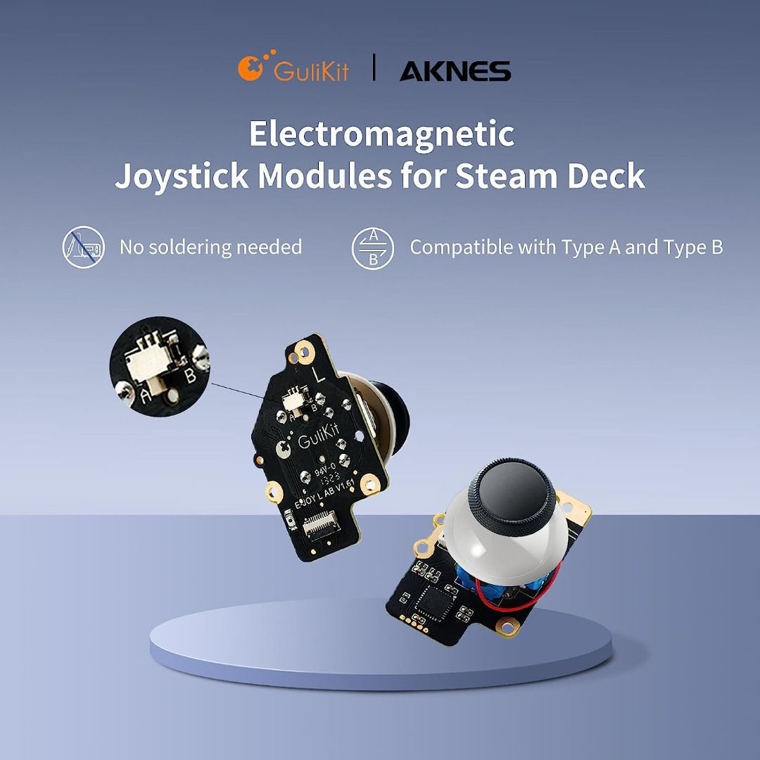 Gulikit SD02/SD05 Electromagnetic Module Joystick for Steam Deck (Type ...