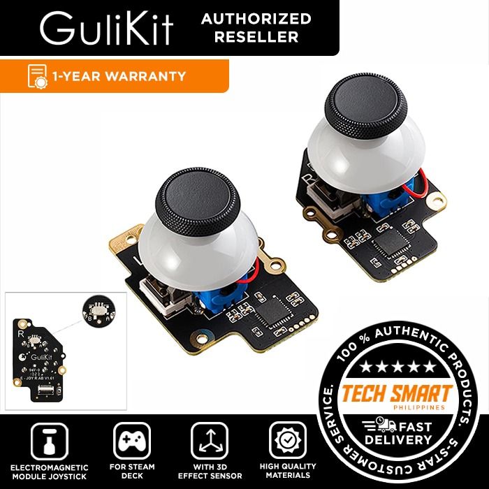 Gulikit SD02/SD05 Electromagnetic Module Joystick for Steam Deck (Type A and Type B), OLED No ...