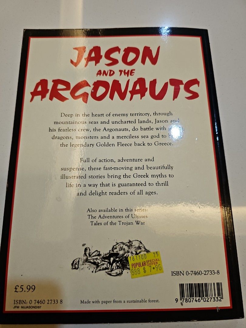 Usborne Literature of Myths and Legends - Jason and the Argonauts ...