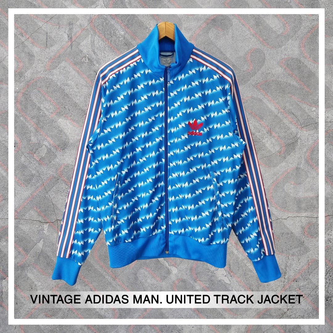 Vintage Adidas Manchester United Track Jacket, Men's Fashion, Coats ...