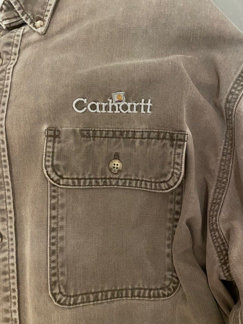 VINTAGE carhatt long sleeve shirt, Men's Fashion, Tops & Sets, Tshirts ...