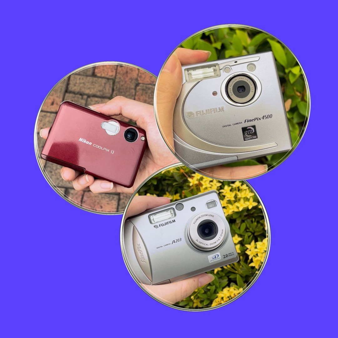 vintage ccd digicams!, Photography, Cameras on Carousell