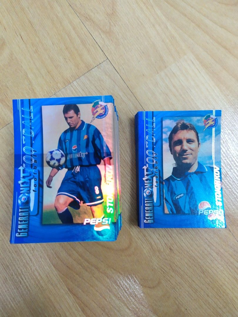 Vintage Pepsi Generation Next Football Hristo Stoichkov Card, Hobbies ...