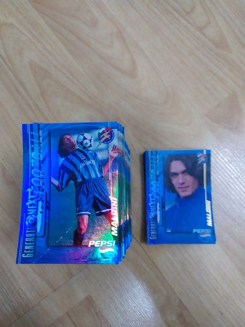 Vintage Pepsi Generation Next Football Paolo Maldini Card, Hobbies ...
