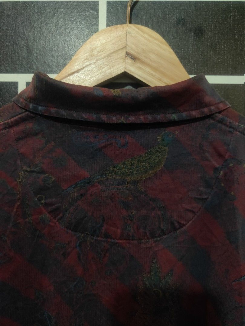 Vintage Polo Ralph Lauren Paisley Pheasant Bird Printed Polo Shirt, Men ...