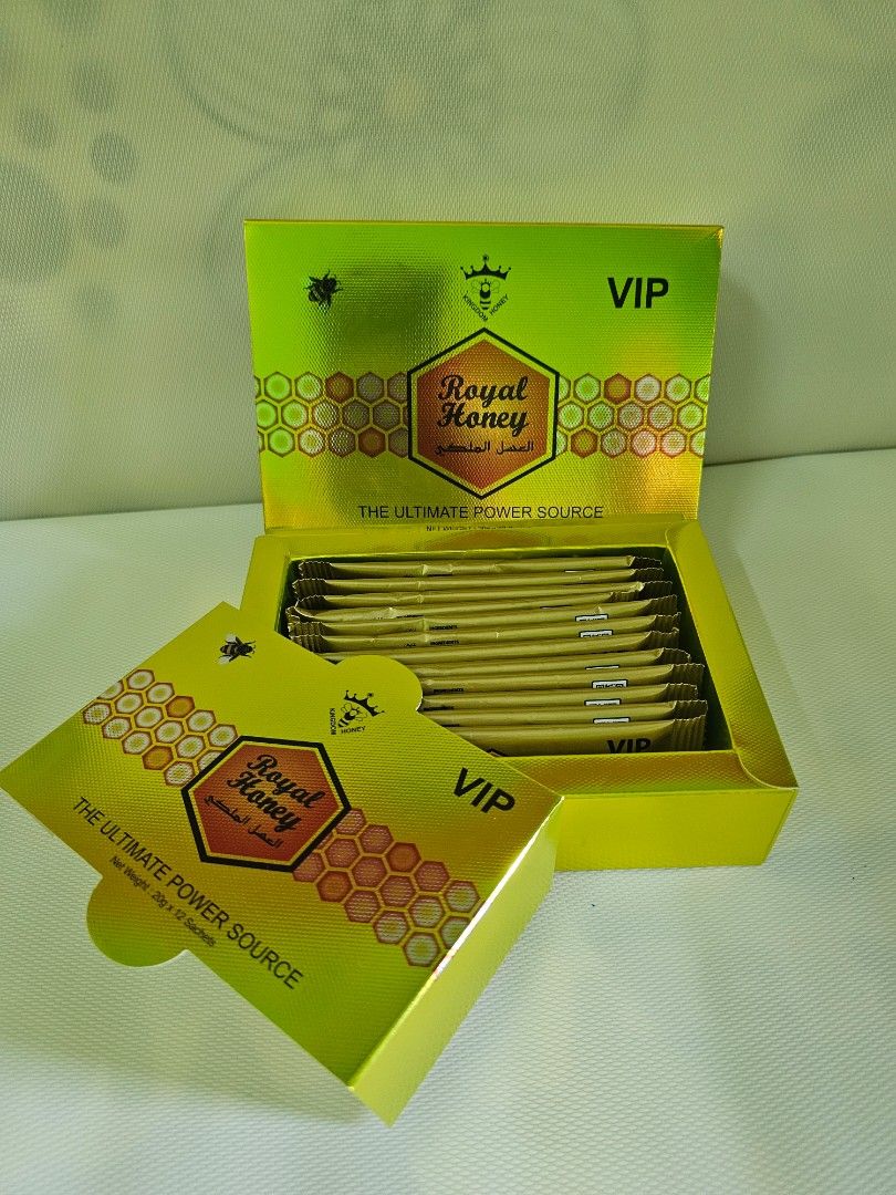 Vip original Royal honey 12sachet 20gram, Health & Nutrition, Health ...