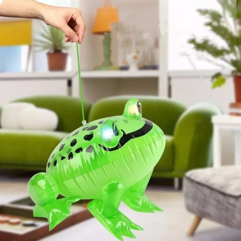 Viral Viral Frog Cub Balloon will Glow bounce PVC Inflatable Frog ...