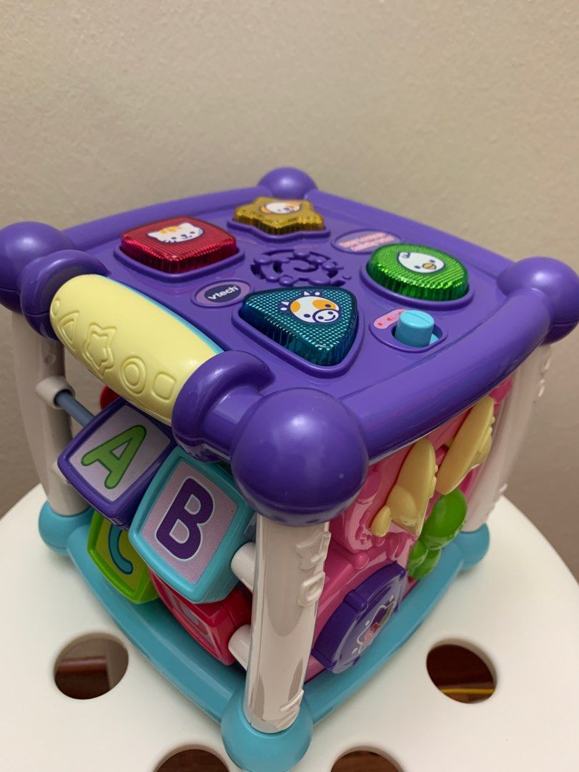 VTech Activity Cube Turn and Learn, Babies & Kids, Infant Playtime on Carousell
