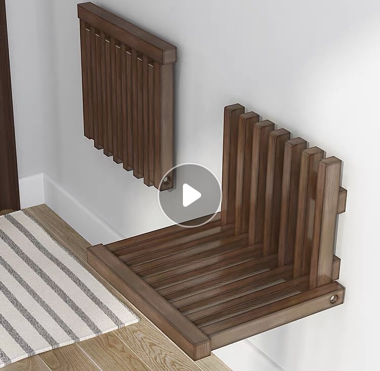 Wall mounted stool, Furniture & Home Living, Furniture, Chairs on Carousell