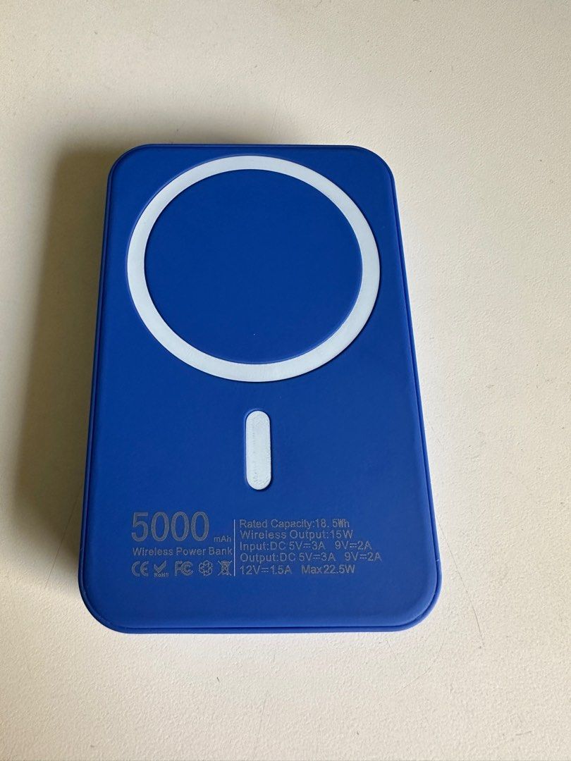 Wireless Magnetic Battery Pack 5000mAh, Mobile Phones & Gadgets, Mobile ...