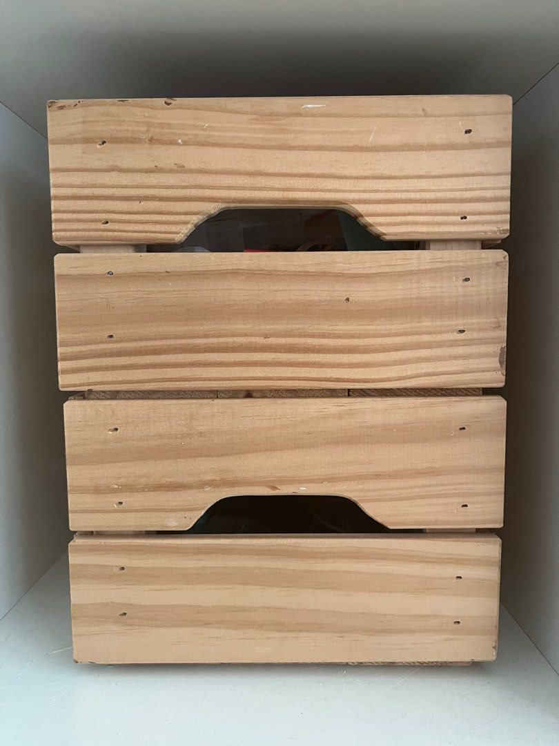 Wooden Storage Crate, Furniture & Home Living, Home Improvement ...