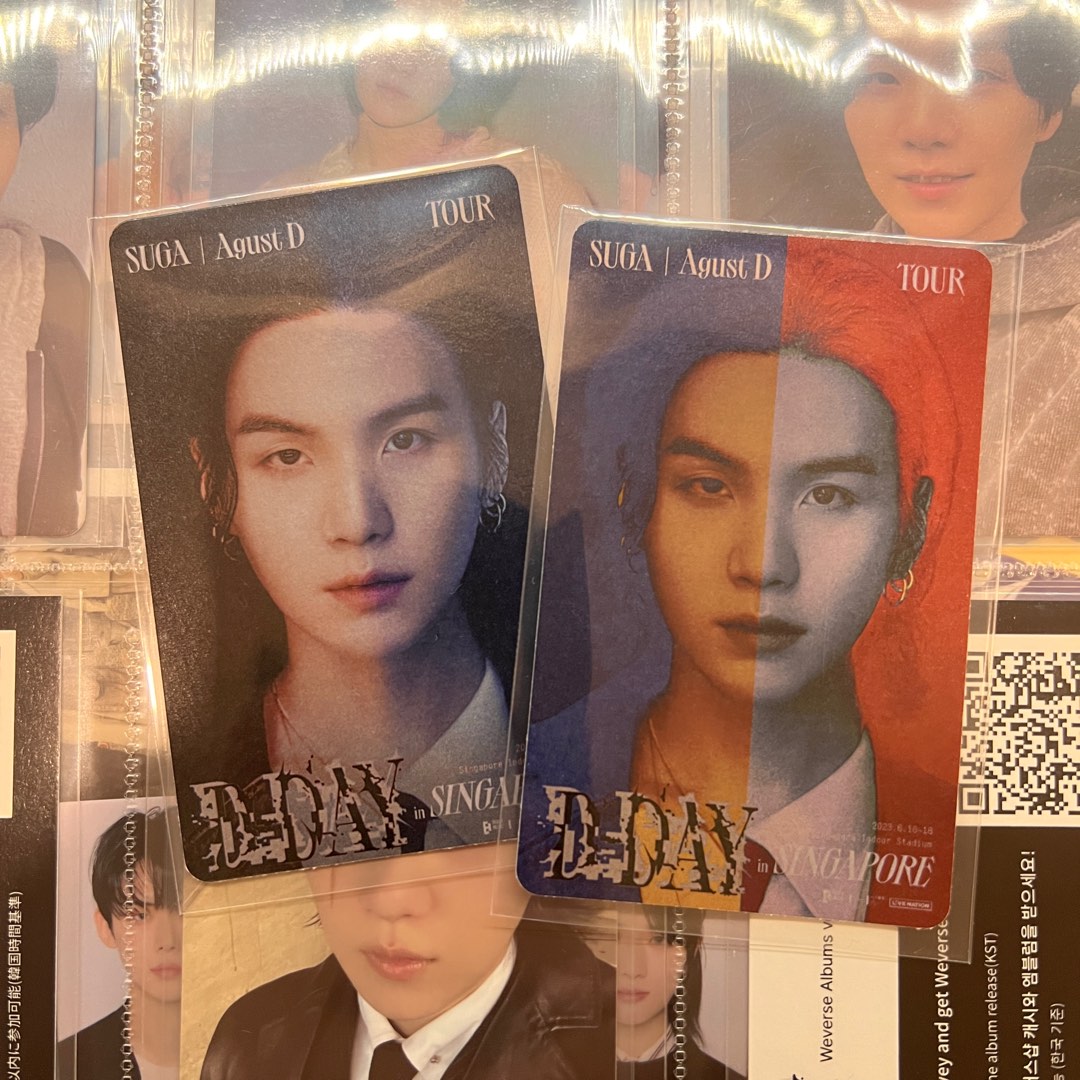 WTS VIP PC PHOTOCARD BTS SUGA AGUST D D DAY CONCERT LIMITED EDITION ...
