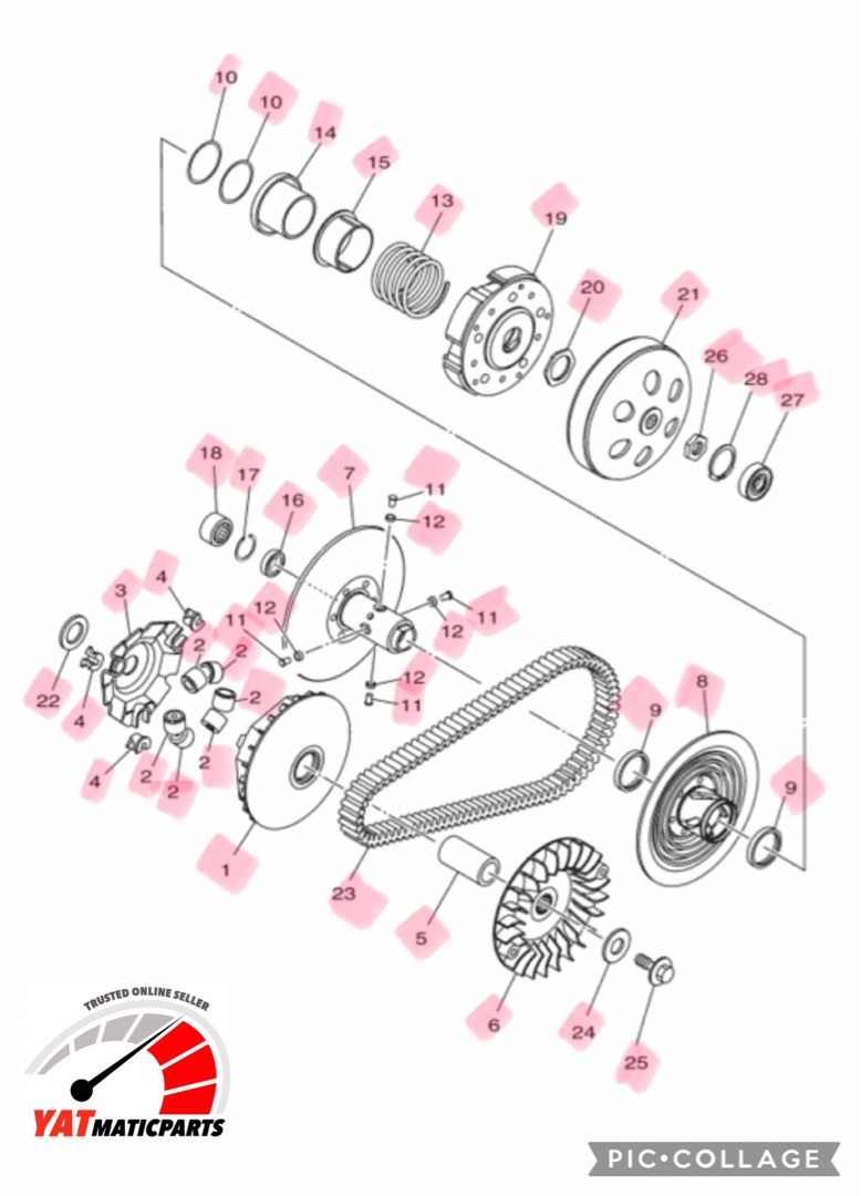 Xmax complete set cvt parts. ALL IN at $500., Motorcycles, Motorcycle ...