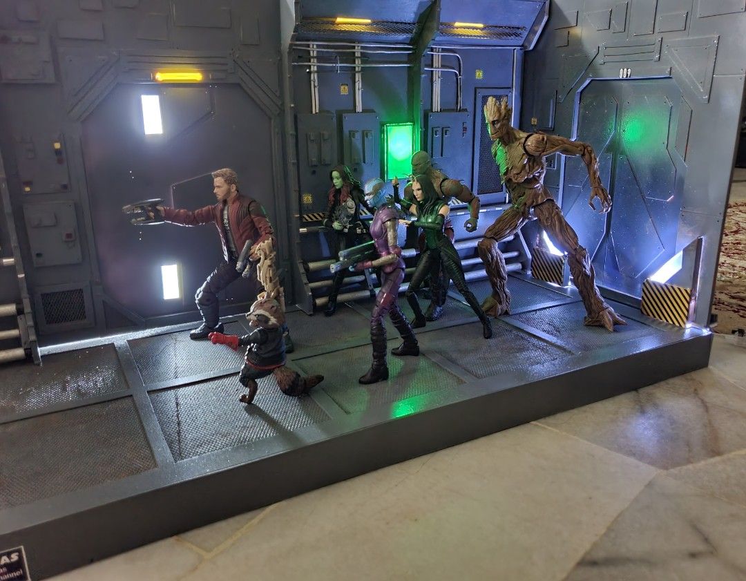 1 12 Space Sci Fi Base Diorama With Led Lighting For Action Figures
