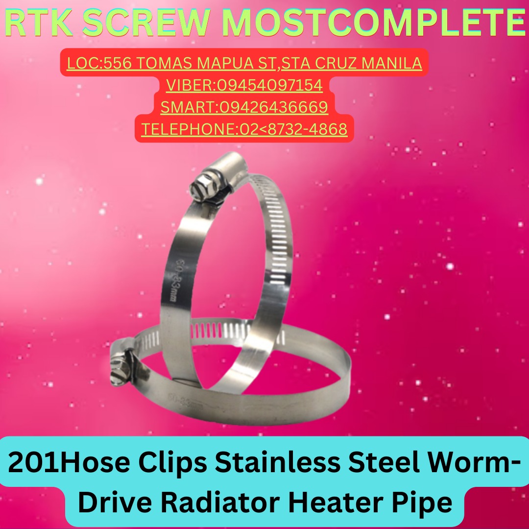 201Hose Clips Stainless Steel Worm- Drive Radiator Heater Pipe on Carousell
