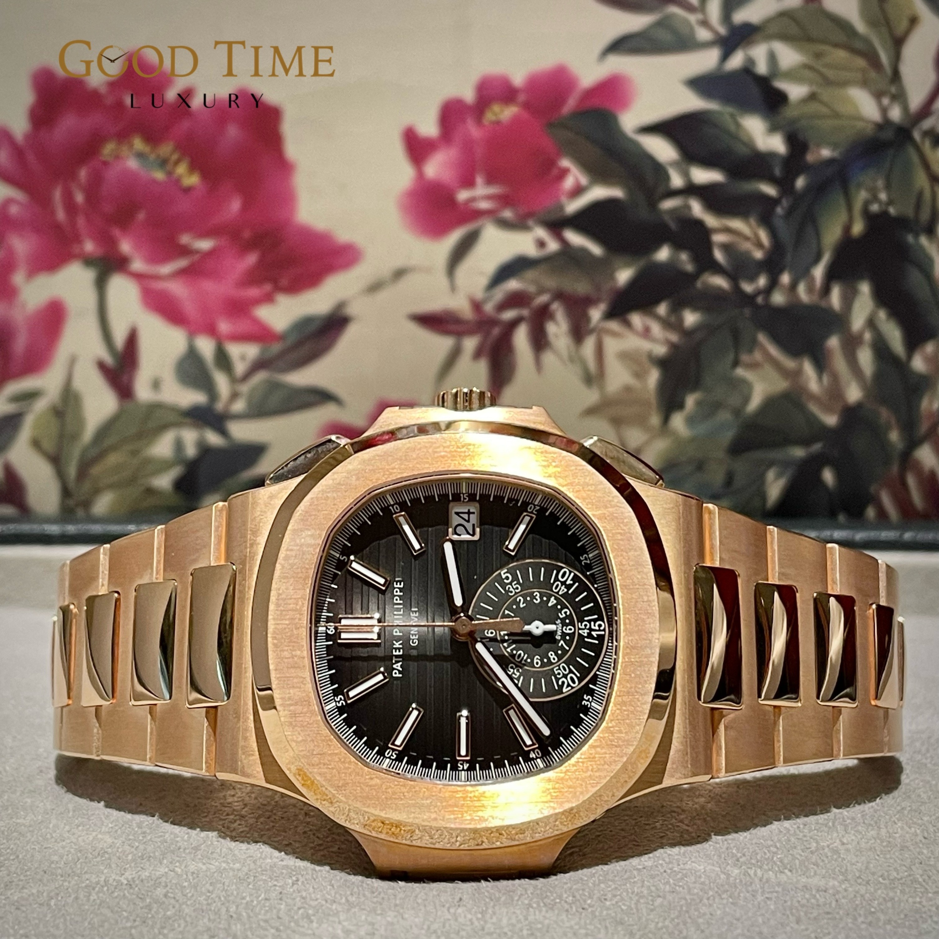 2020 Aug Unpolished Patek Philippe 5980/1R 5980R 5980 Nautilus Rose ...