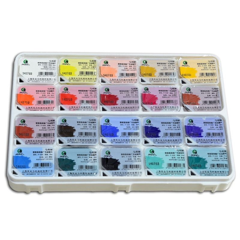 20 Colors Jelly Gouache 30 ML Concentrated Poster Painting Artist ...