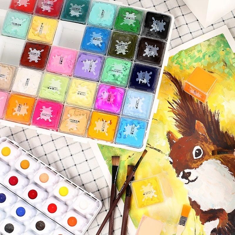 20 Colors Jelly Gouache 30 ML Concentrated Poster Painting Artist ...