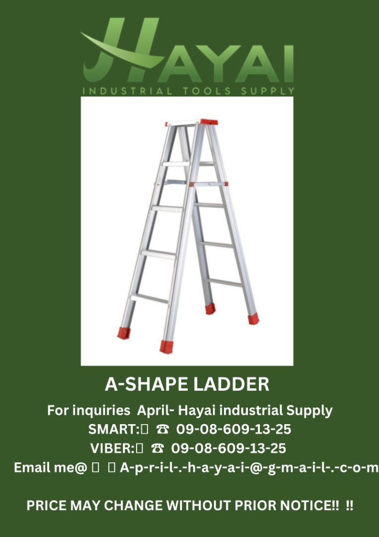 A shape ladder, Commercial & Industrial, Construction Tools & Equipment ...