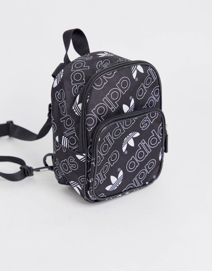Adidas Originals mini backpack in trefoil print, Women's Fashion, Bags ...