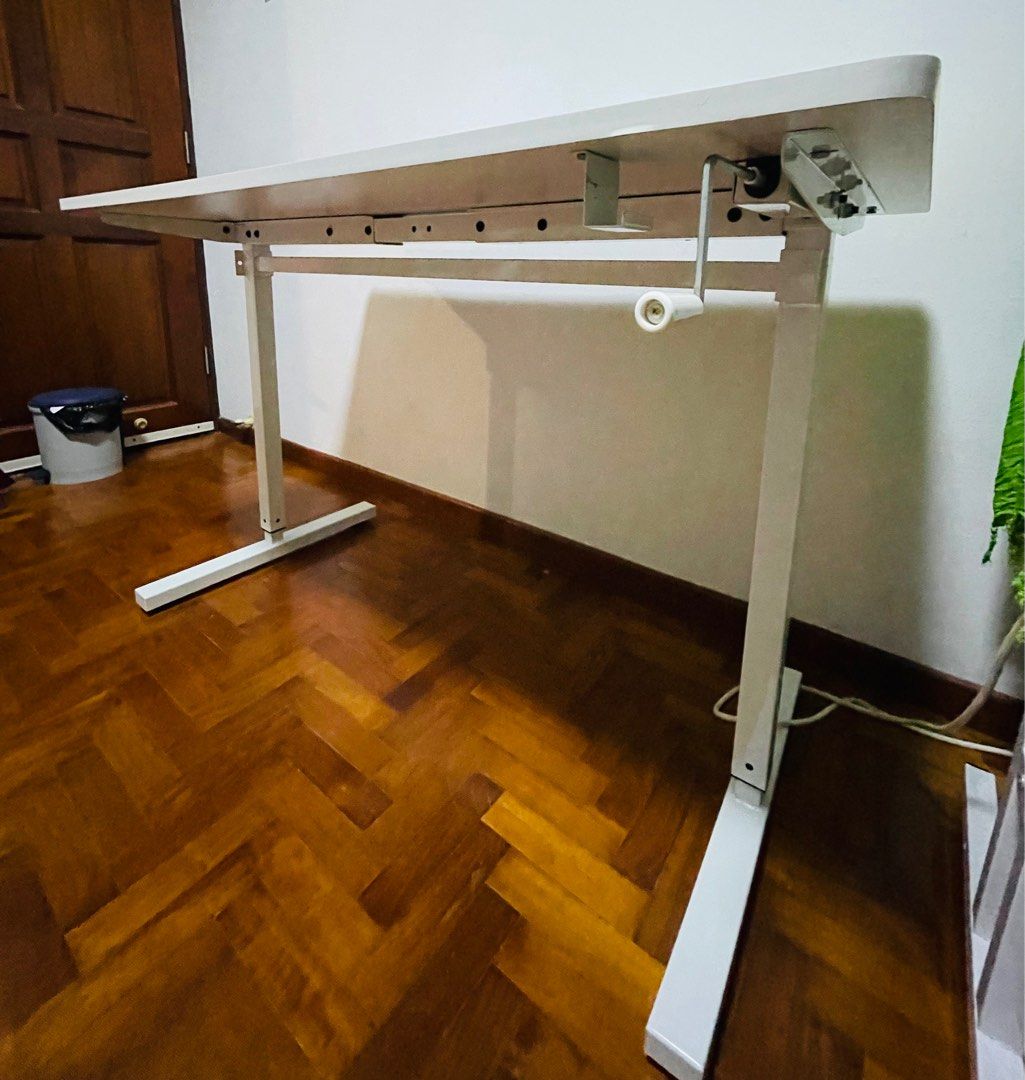 Adjustable / Ergonomic Office Table, Furniture & Home Living, Furniture ...