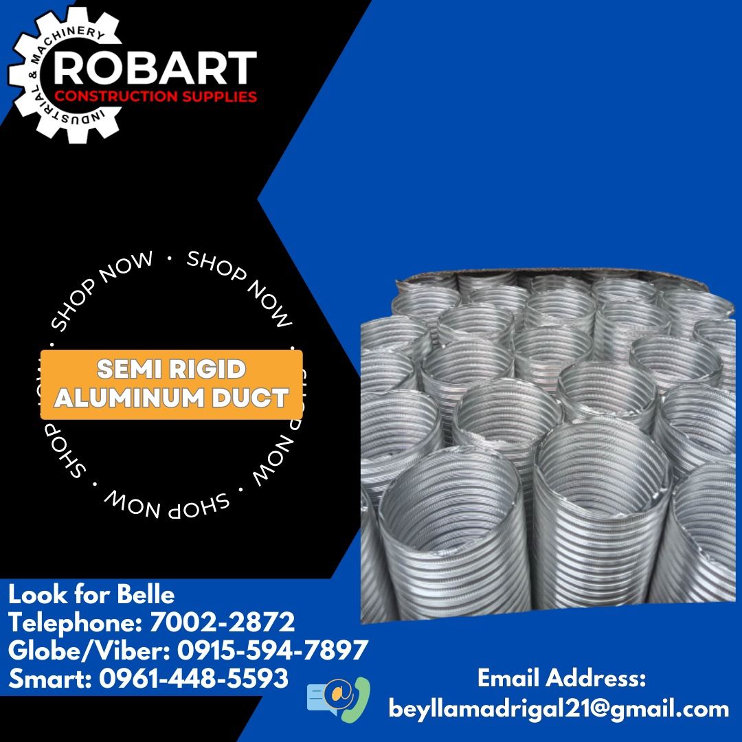 Aluminum Duct Hose Semi Rigid, Commercial & Industrial, Construction ...