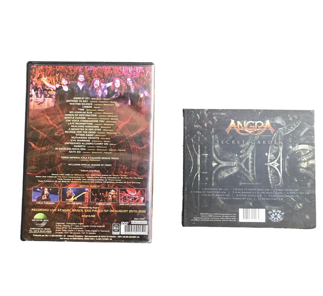 Angra cd & Dvd paketan, Musik & Media, CD, DVD & Lainnya di Carousell