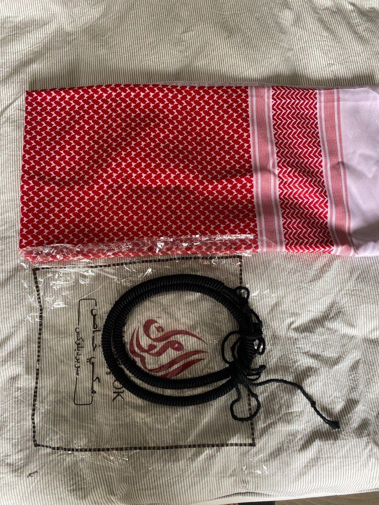 Arabic Arabian head scarf and head gear, Men's Fashion, Muslim Wear ...