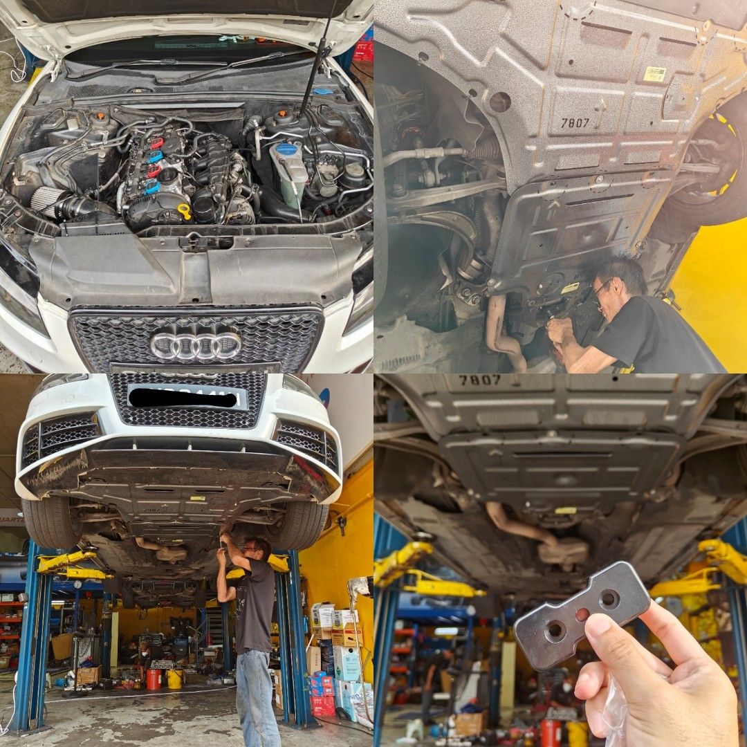 Audi A5 B8 A4 B8 S4 B8 S5 B8 RS5 aluminum undertray two piece set, Car ...