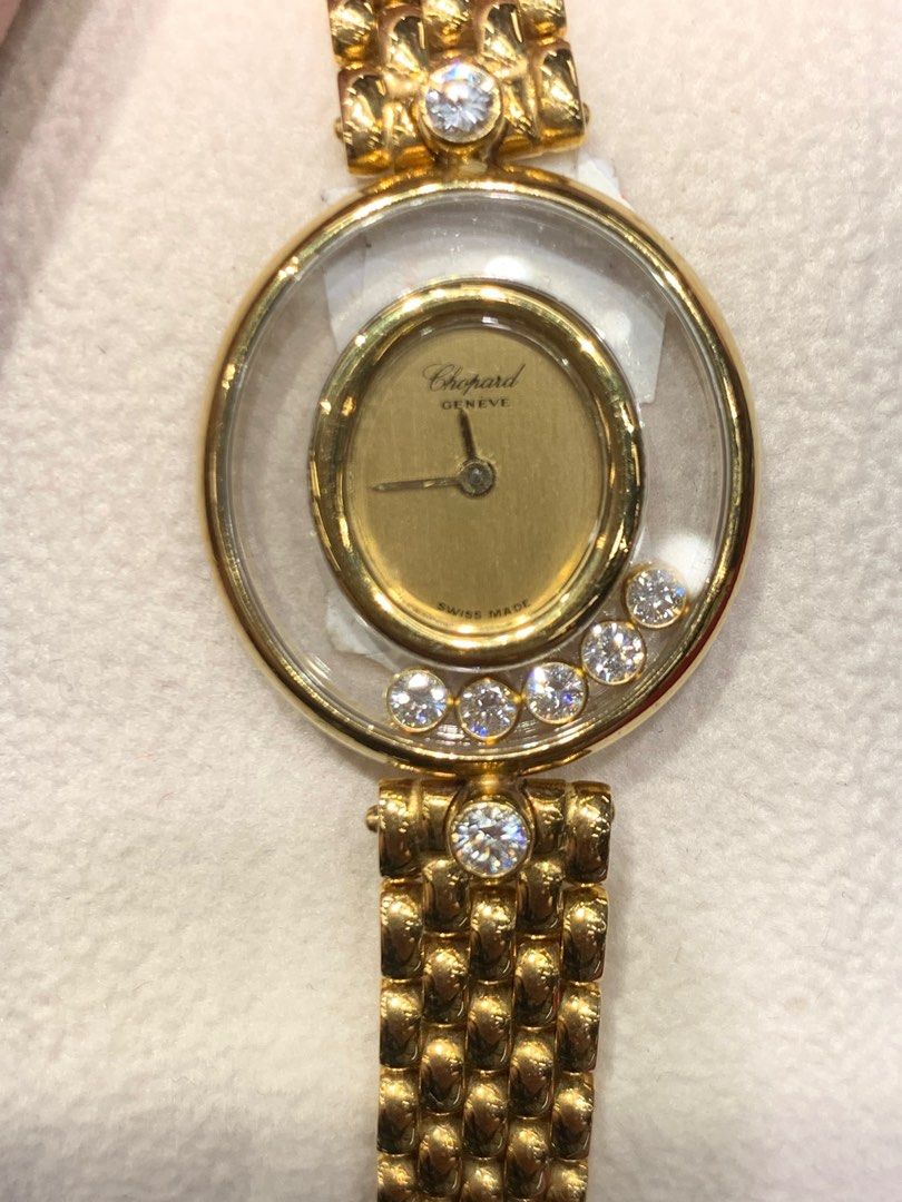 Authentic CHOPARD Happy Diamonds 18k solid gold Ladies watch on Carousell