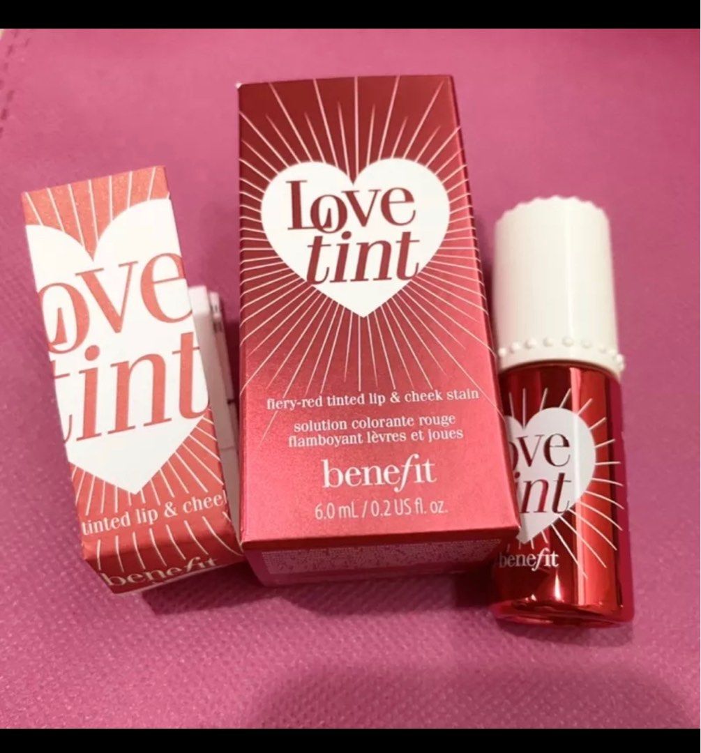 AUTHENTIC FULL SIZE Benefit love tint lovetint lip and cheek stain ...