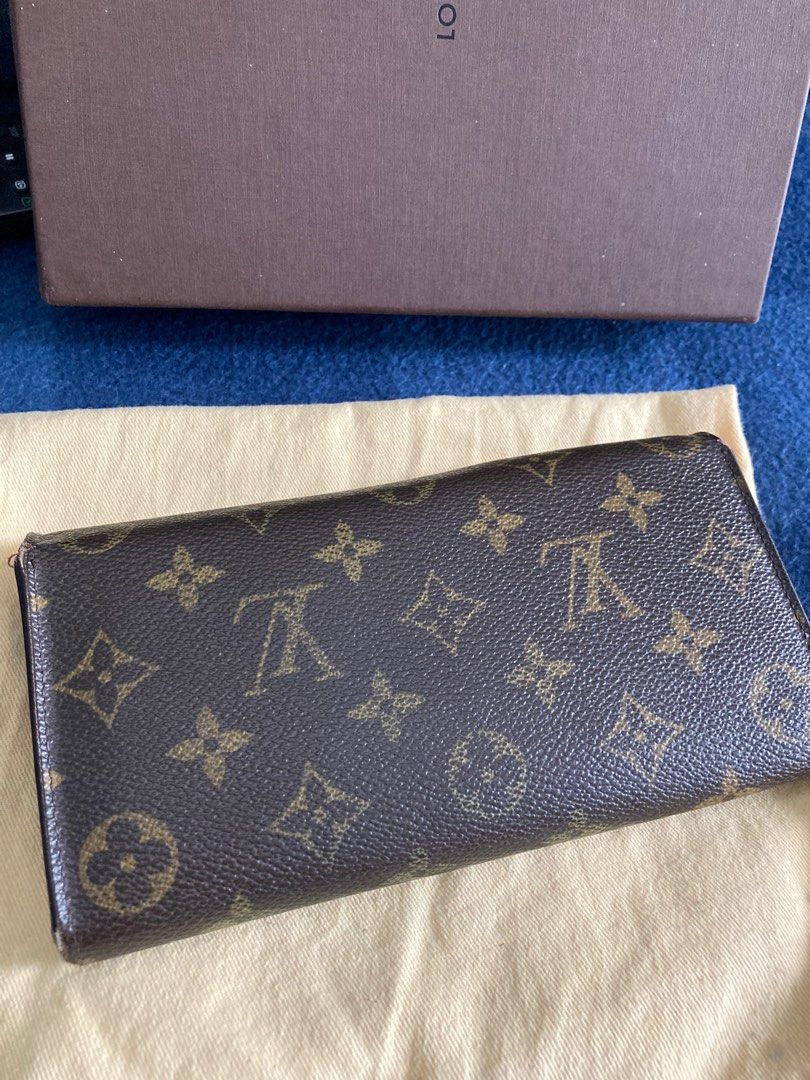 Authentic LV mono long wallet on Carousell
