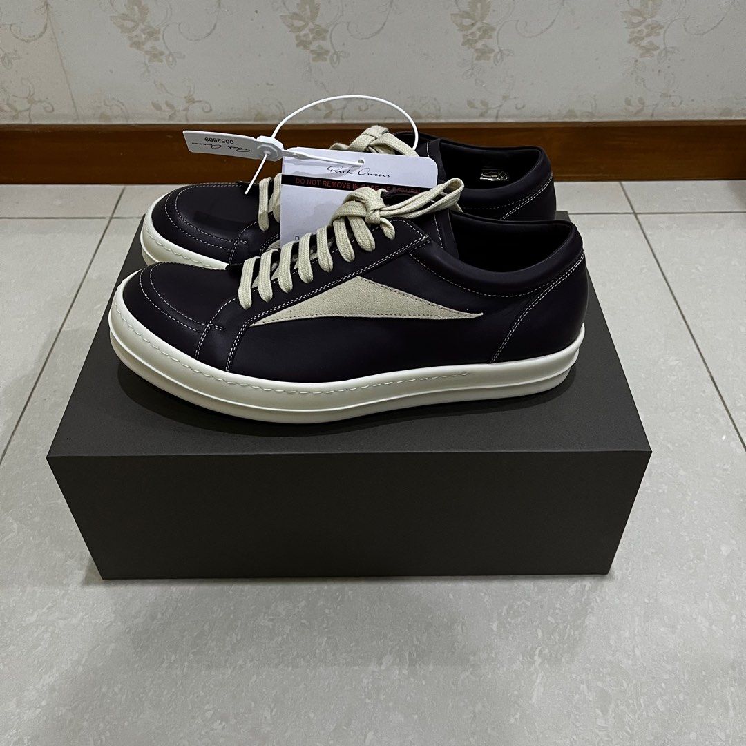Authentic Rick Owens Vintage Vans Sneakers Amethyst Leather, Men's ...