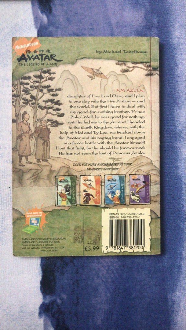 Avatar Legend of Aang book, Hobbies & Toys, Books & Magazines, Fiction ...